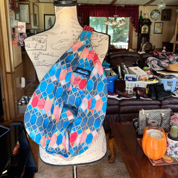 Kavu | Bags | Used Rare Kavu Rope Sling Bag Backpack Crossbody Stained ...